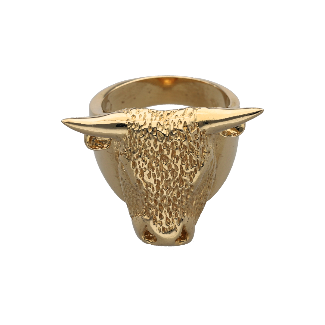 New 9ct Gold Bull Ring – Gold Reserves Jewellers