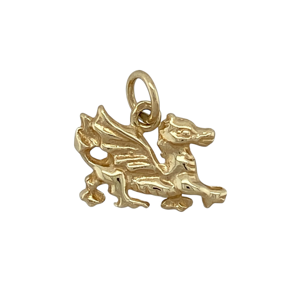 9ct Gold Welsh Dragon Pendant – Gold Reserves Jewellers