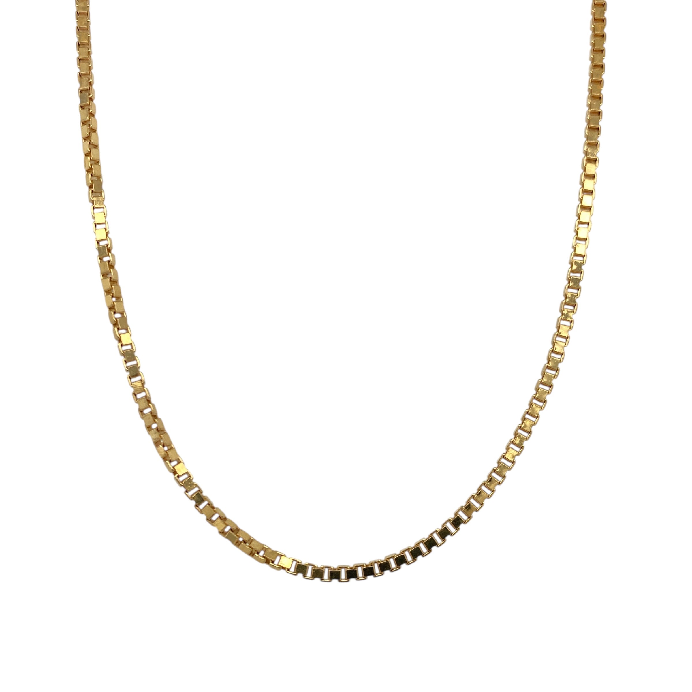 9ct Gold 18" Box Chain – Gold Reserves Jewellers