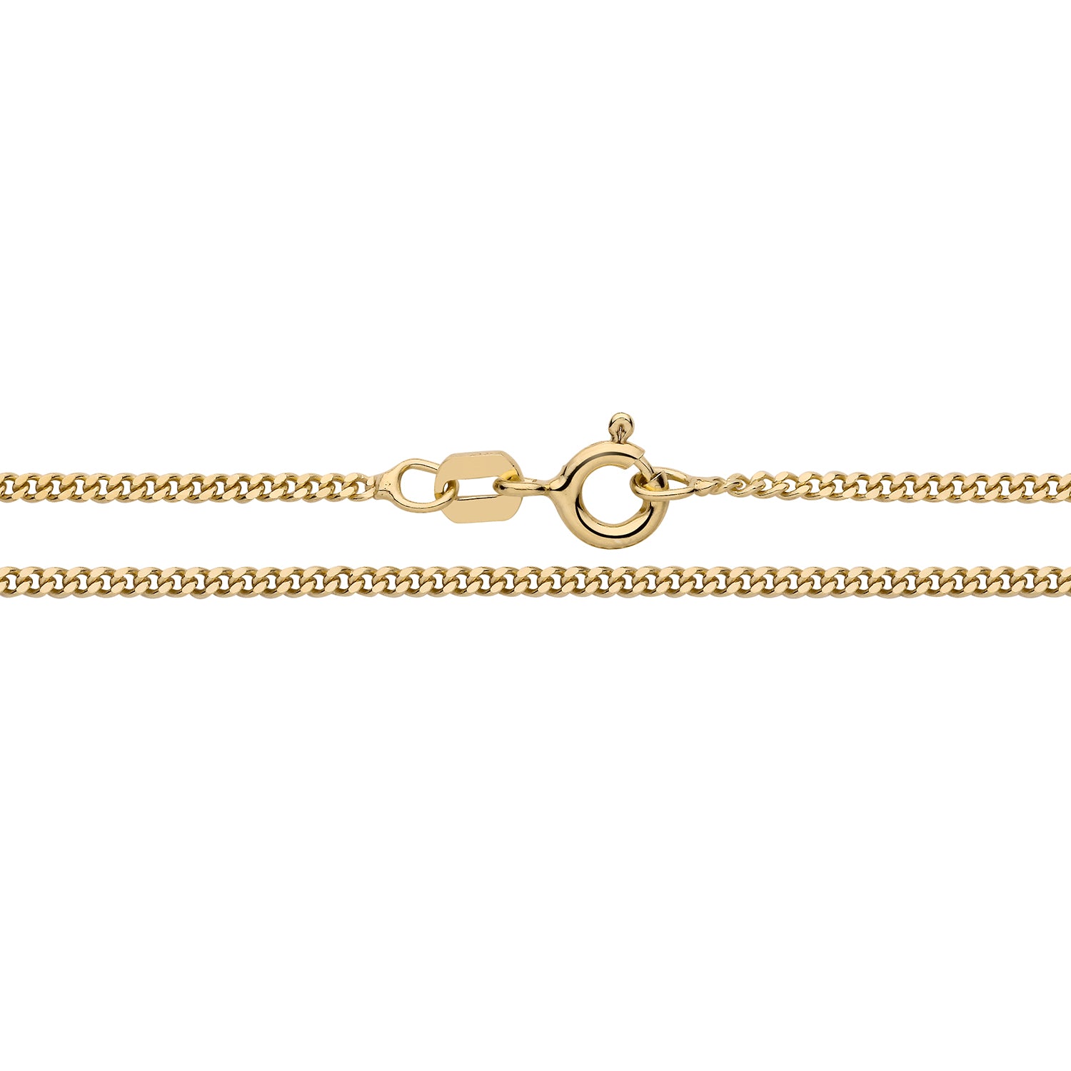 925 Silver Gold Plated 20" Fine Curb Chain – Gold Reserves Jewellers
