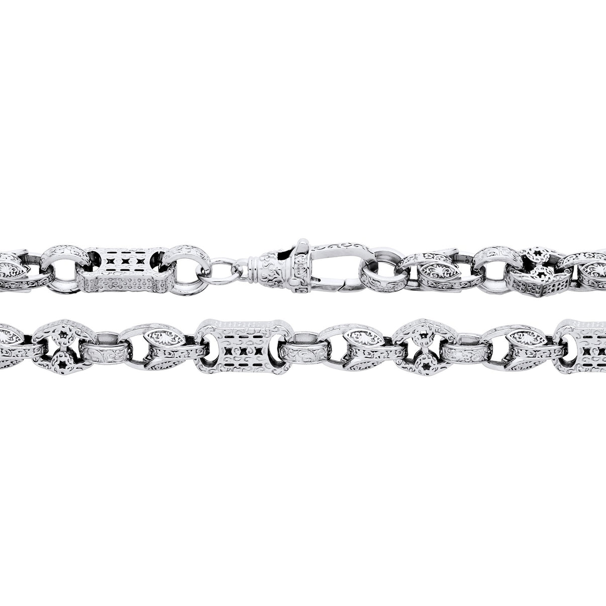 925 Silver 24" Tulip & Star and Bar Chain – Gold Reserves Jewellers