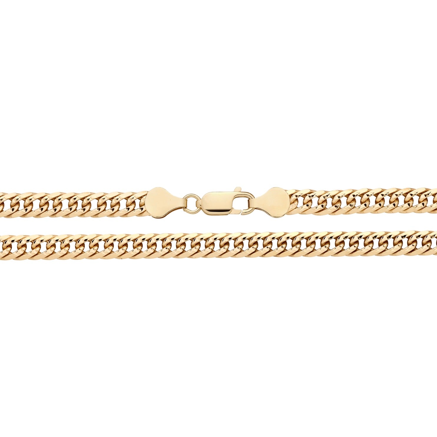 925 Silver Gold Plated 7" Curb Bracelet – Gold Reserves Jewellers